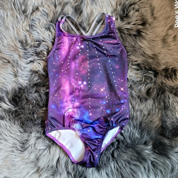 More Than Magic | One Pieces | 66x Purple Galaxyprint Leotard ...